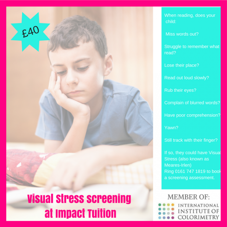 Visual Stress testing at Impact Tuition (1) - Impact Tuition Urmston