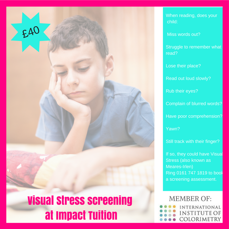 Visual Stress testing at Impact Tuition (1) - Impact Tuition Urmston